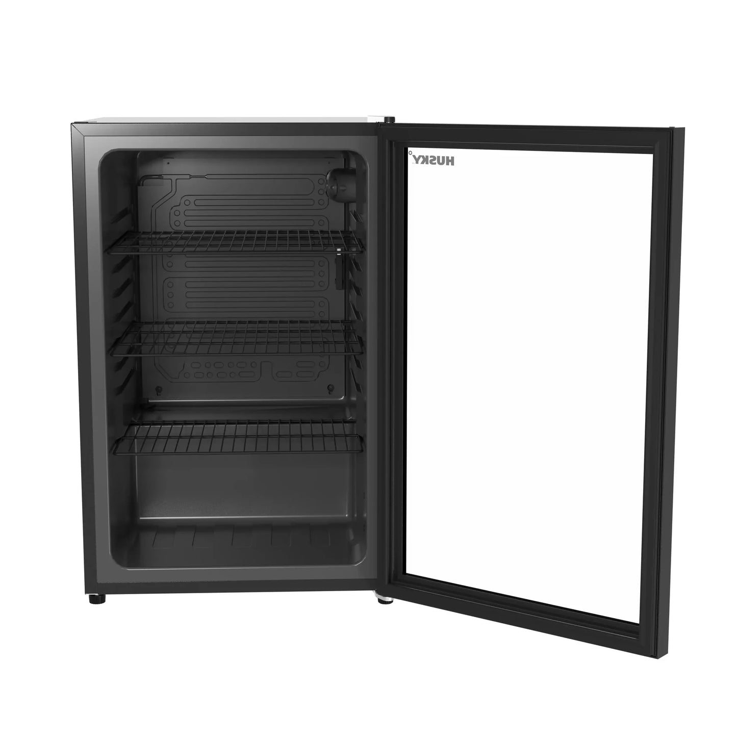 Husky 131L Beverage Refrigerator 4.6 C.ft. Freestanding Mini Fridge Wi ...
