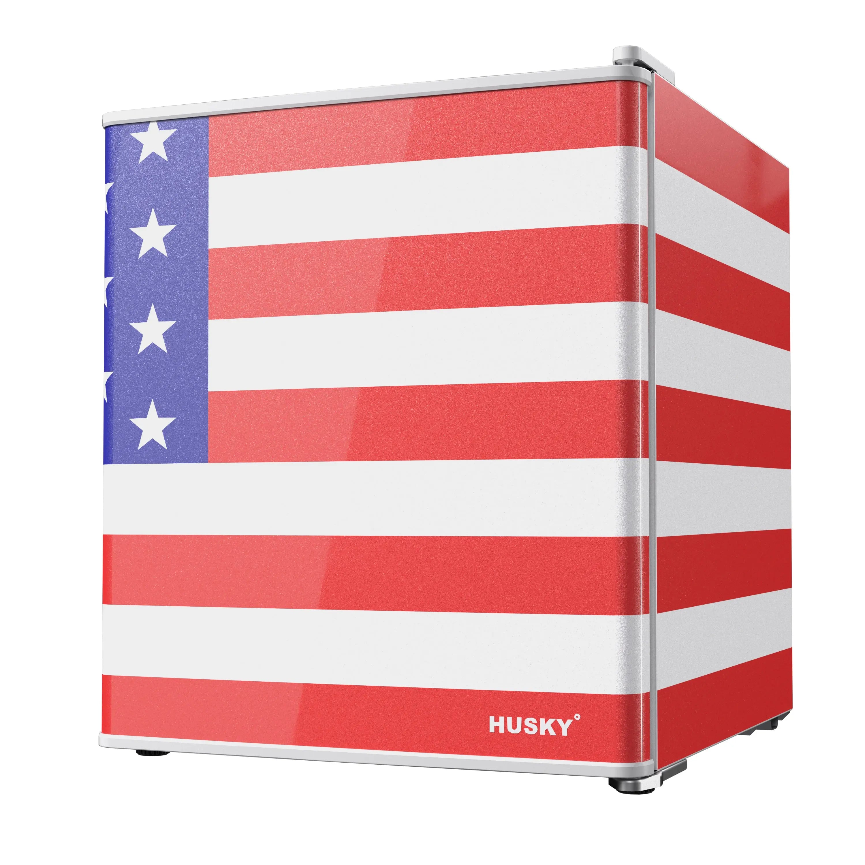 Husky 43L Solid Door 1.5 C.ft. Freestanding Counter-Top Mini Fridge (A ...